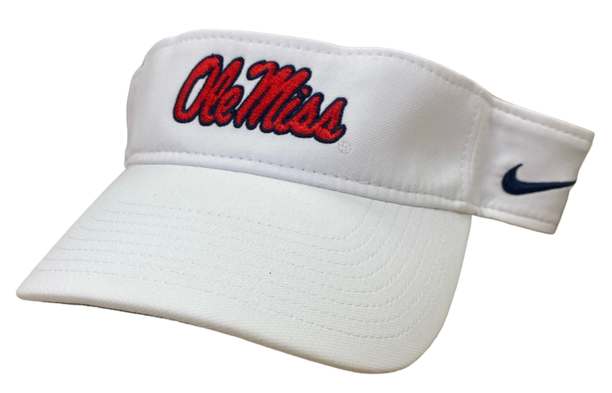 Ole Miss White Dri Fit Unisex Visor The College Corner