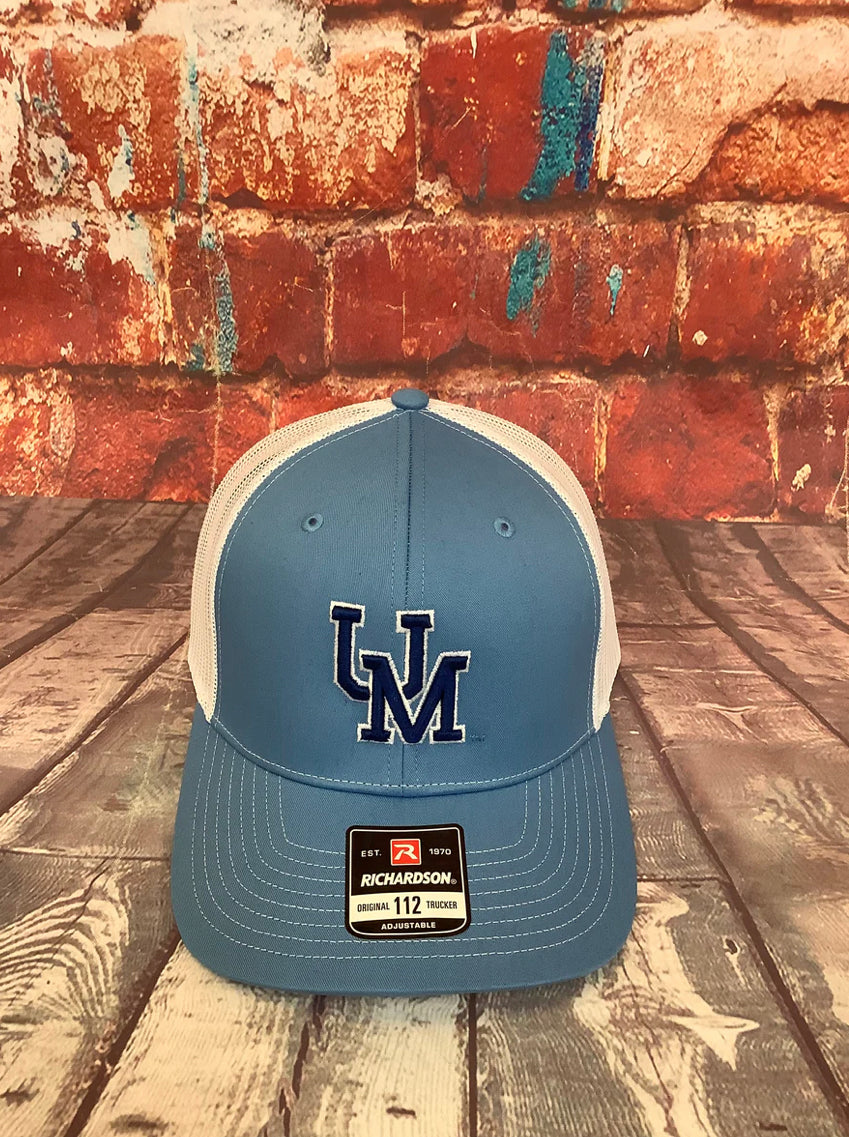 Ole Miss UM baseball logo Powder/Navy Blue