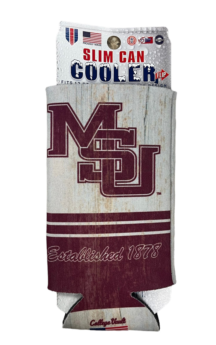 Interlocking MSU Vintage Slim Can Cooler – The College Corner