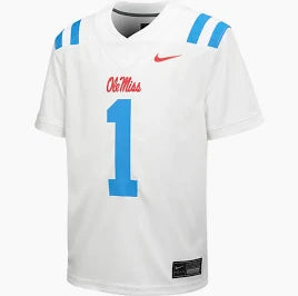 Nike Ole Miss White Youth Football Jerseys